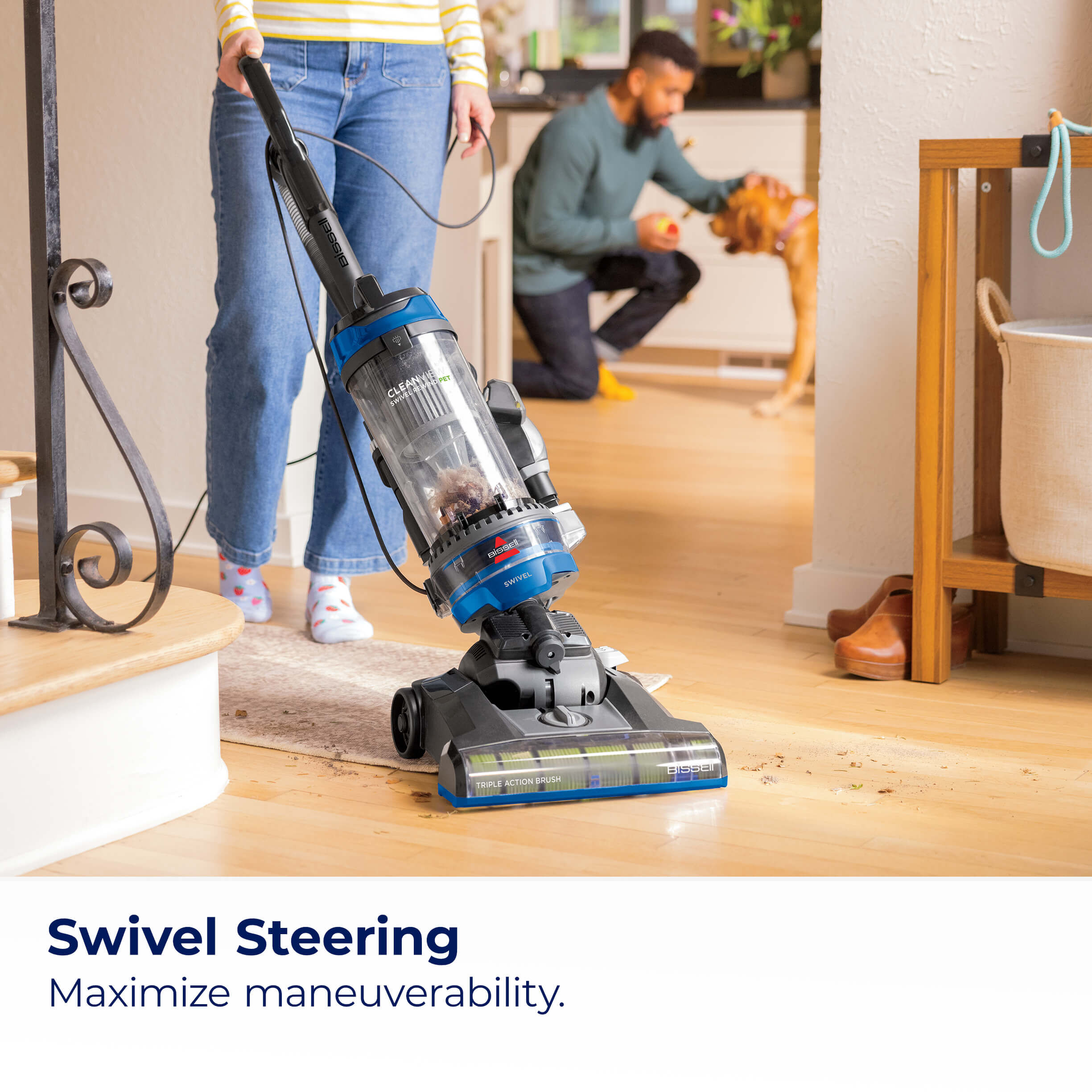 Bissell CleanView Swivel Rewind Pet Upright Vacuum - Home & Office